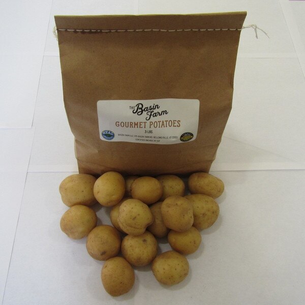 Basin Farm / Potatos, Gourmet, OG / Case, 6 x 3# bags