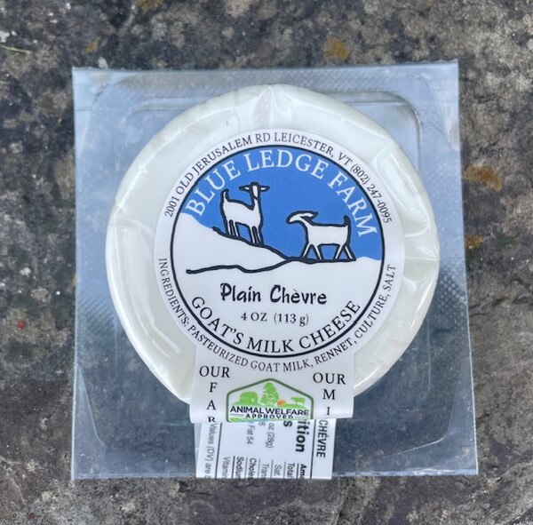 Blue Ledge Farm / Fresh Chevre, Plain / Case, 6 x 4oz retail pack