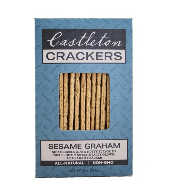 Castleton Crackers / Sesame Graham Crackers / Case, 6 x 5oz box