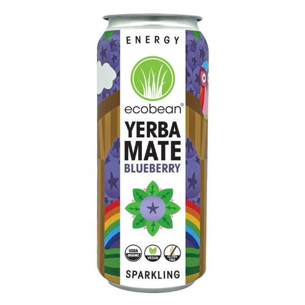 ecobean / Yerba Mate, Blueberry, OG / Case, 12 x 16oz can