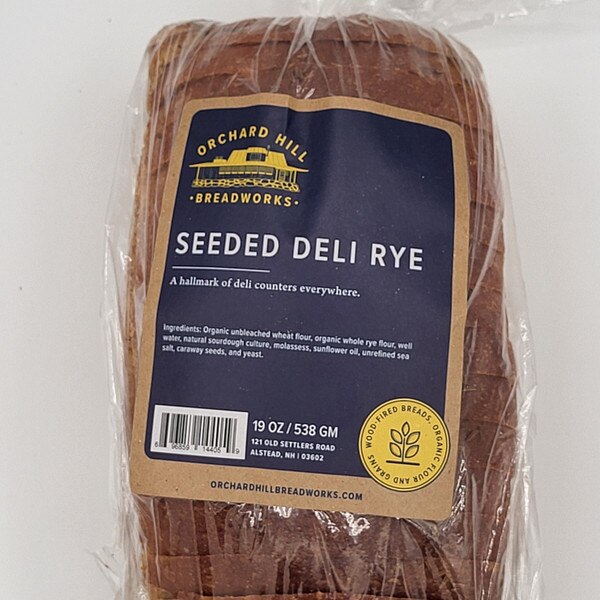 Orchard Hill Breadworks / Homestyle Soft Loaf, Seeded Deli Rye, Sliced / Loaf, sliced