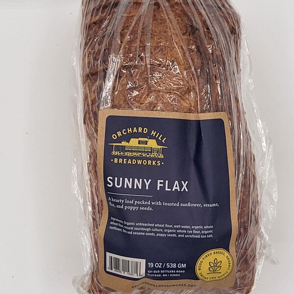 Orchard Hill Breadworks / Sandwich Loaf, Sunny Flax, Sliced / Loaf, sliced