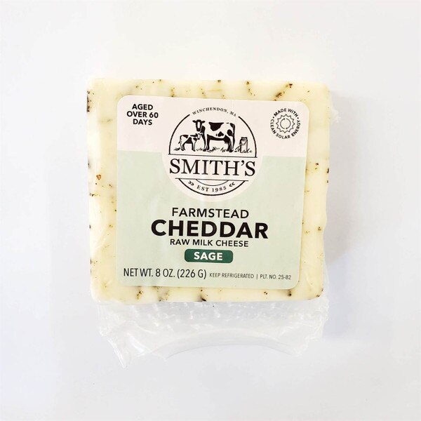 Smith's Country Cheese / Cheddar, Sage / Case, 12 x ~8oz