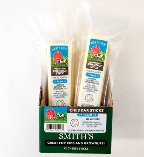 Smith's Country Cheese / Cheddar Cheese Sticks, Plain, CASE / Case, 6 x ...
