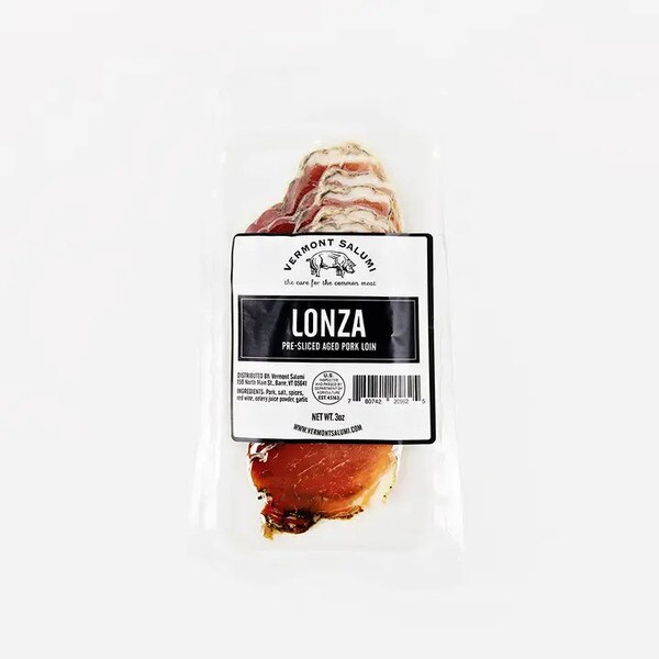 Vermont Salumi / Lonza, Aged, Pork Loin, Pre-Sliced / Case, 8 x 2.5oz
